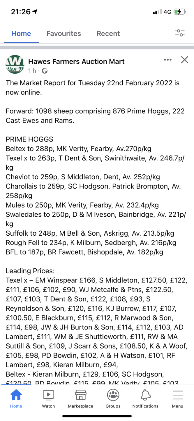 Beef / Lamb & Pig Price Tracker | Page 4477 | The Farming Forum