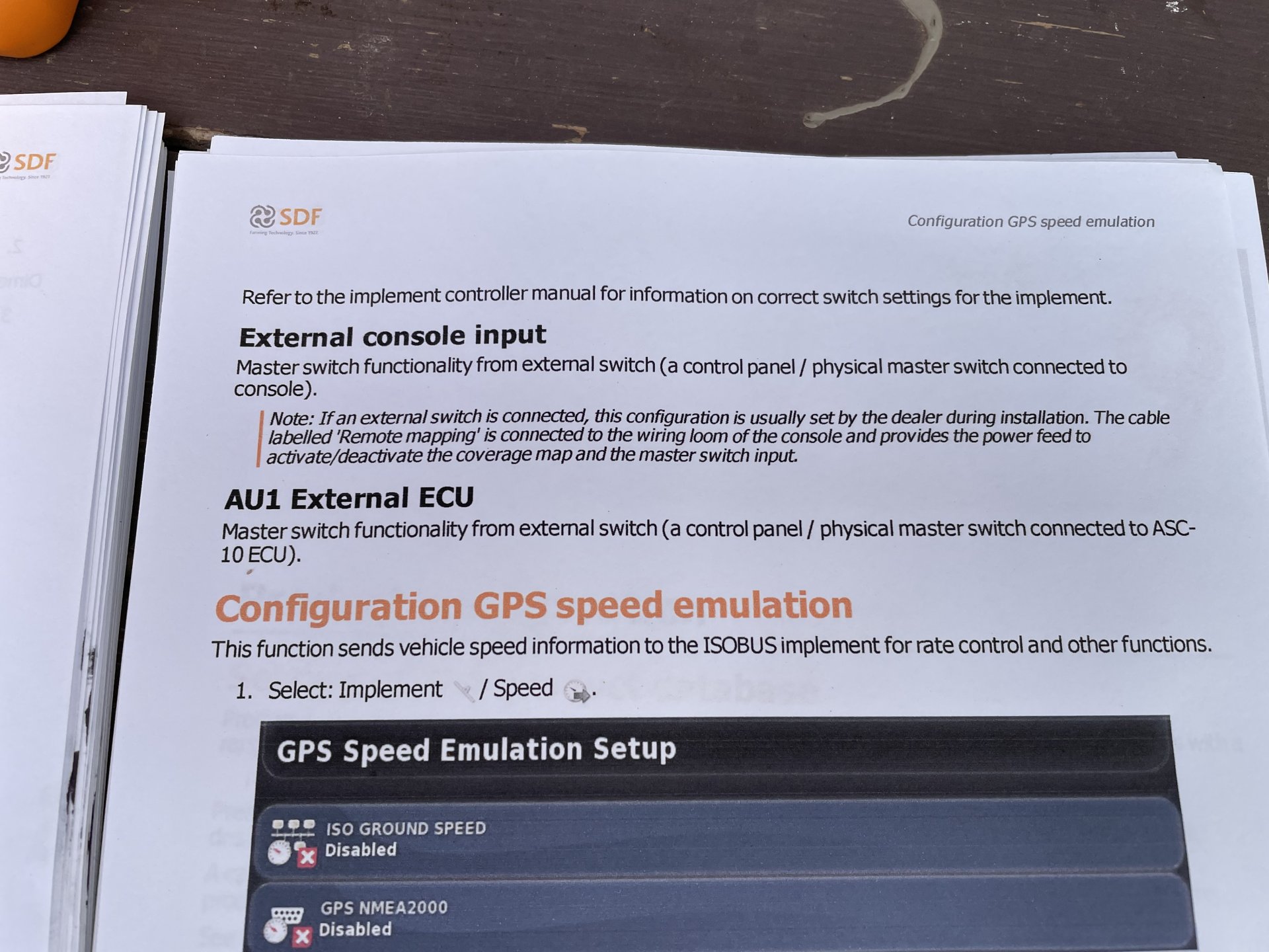 Using Deutz / Topcon master switch control from an external switch ...