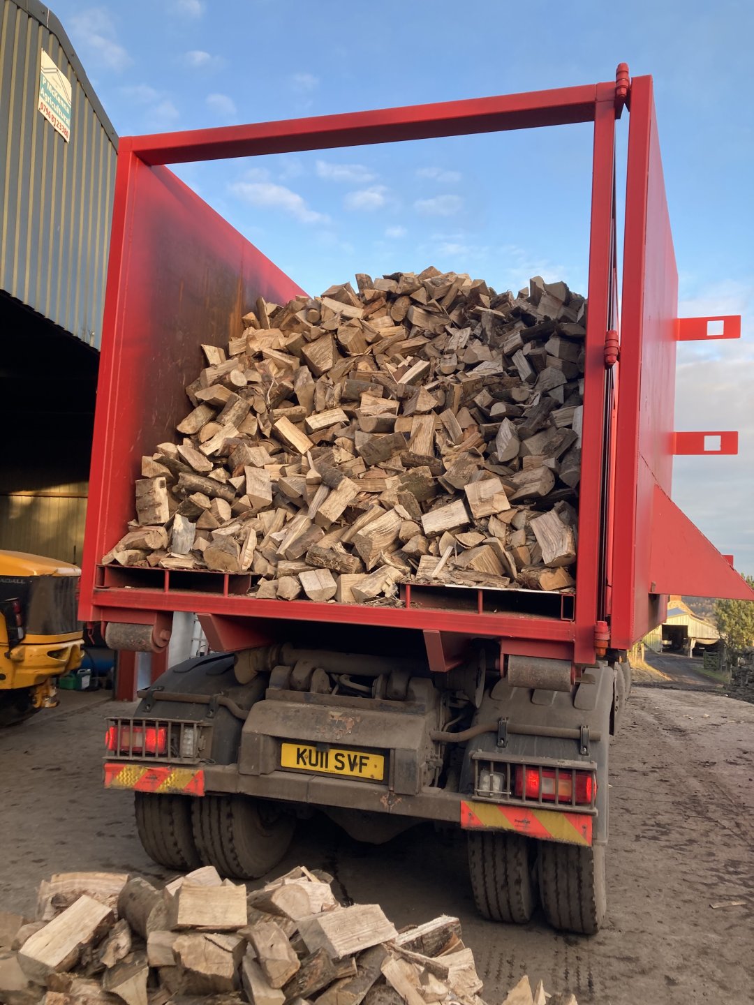 Drying logs in a skip | The Farming Forum
