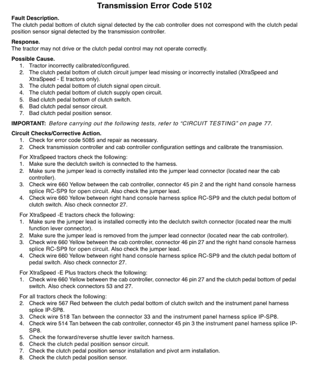 McCormick xtx200 fault code | The Farming Forum