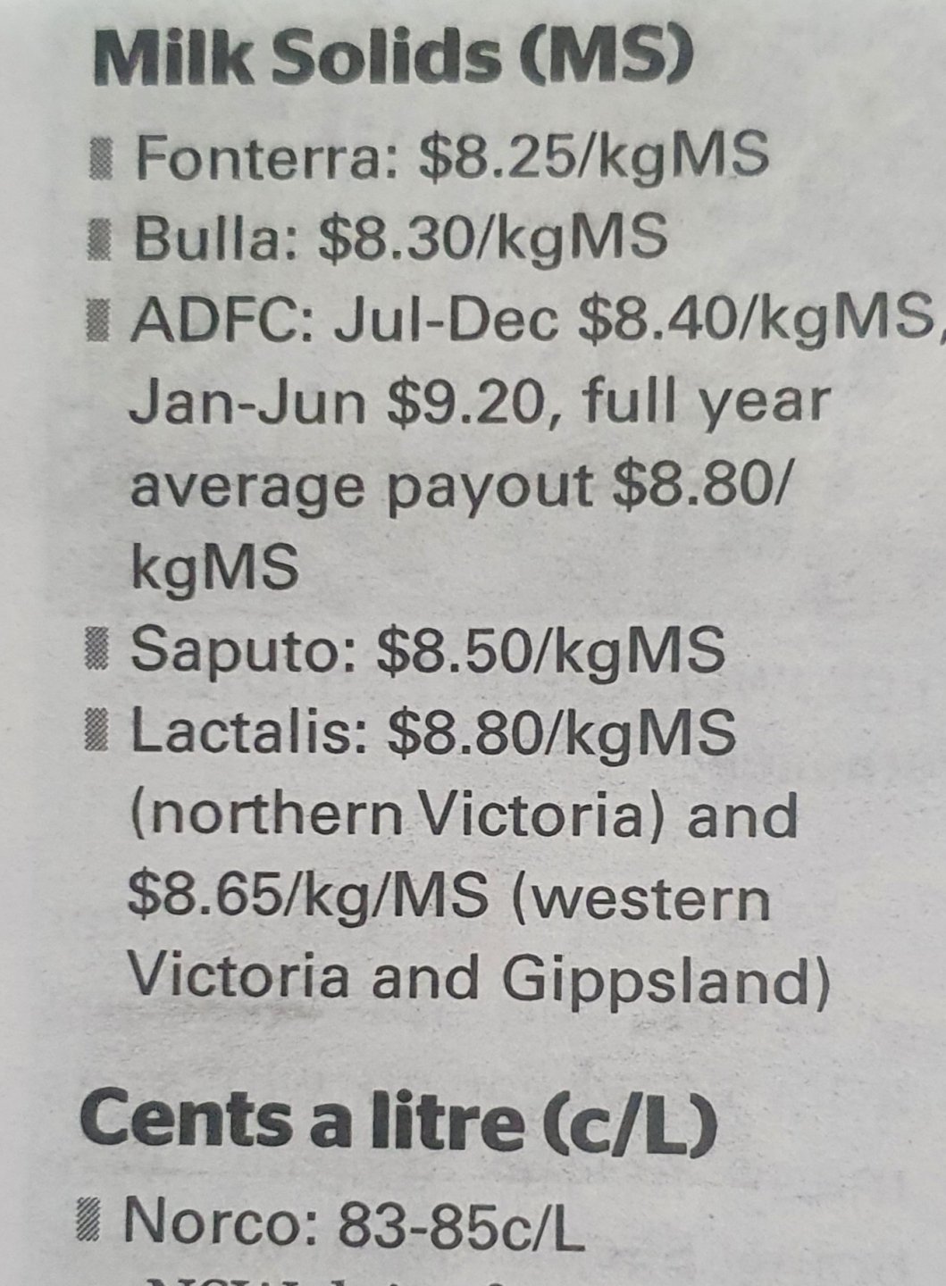 Milk Price Tracker | Page 1096 | The Farming Forum