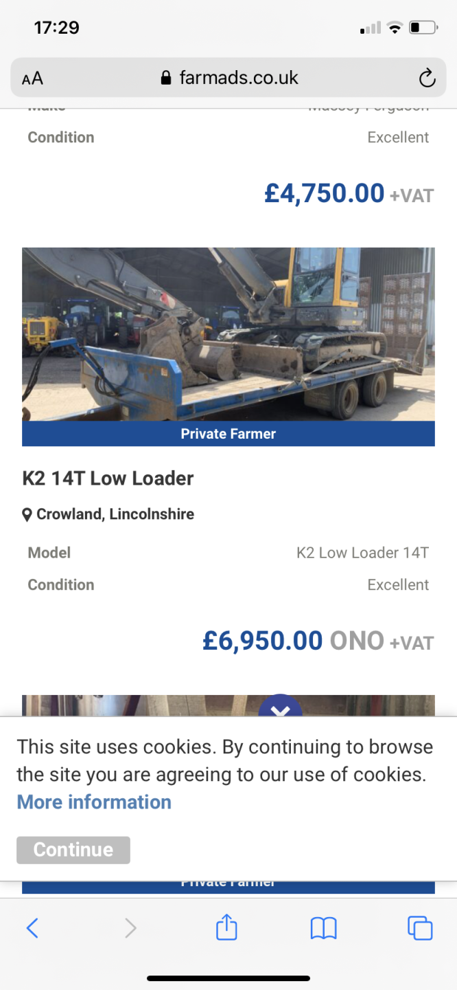 Low loader for moving 13t digger | The Farming Forum