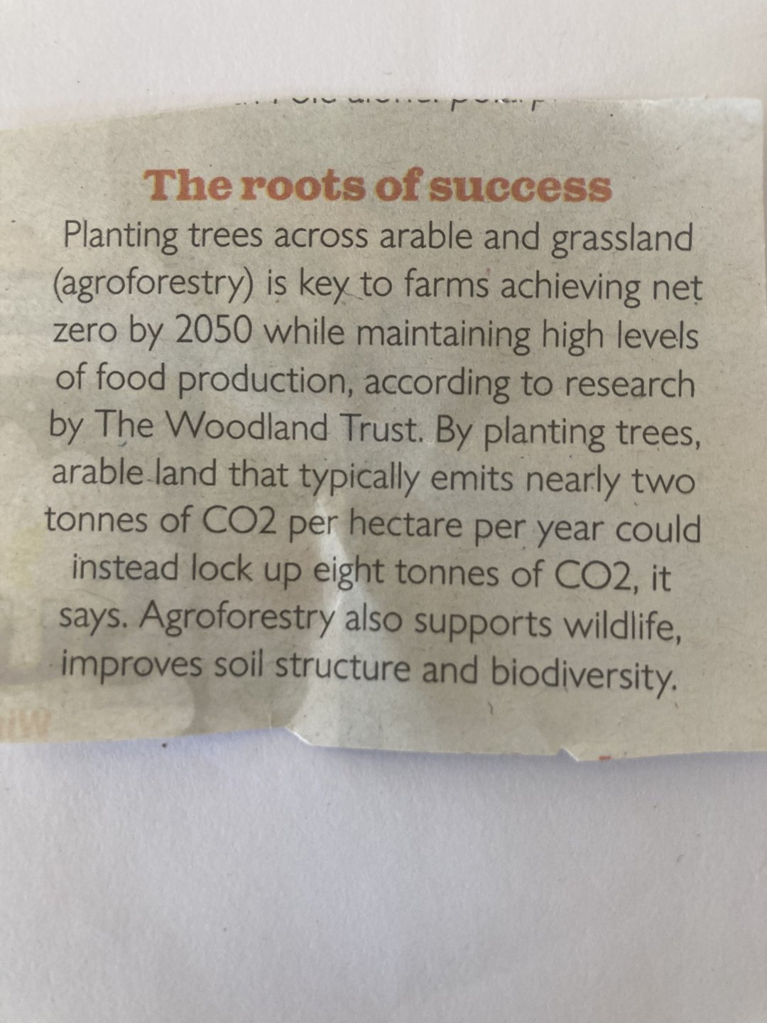 Snippet out of Waitrose Weekend paper. | The Farming Forum