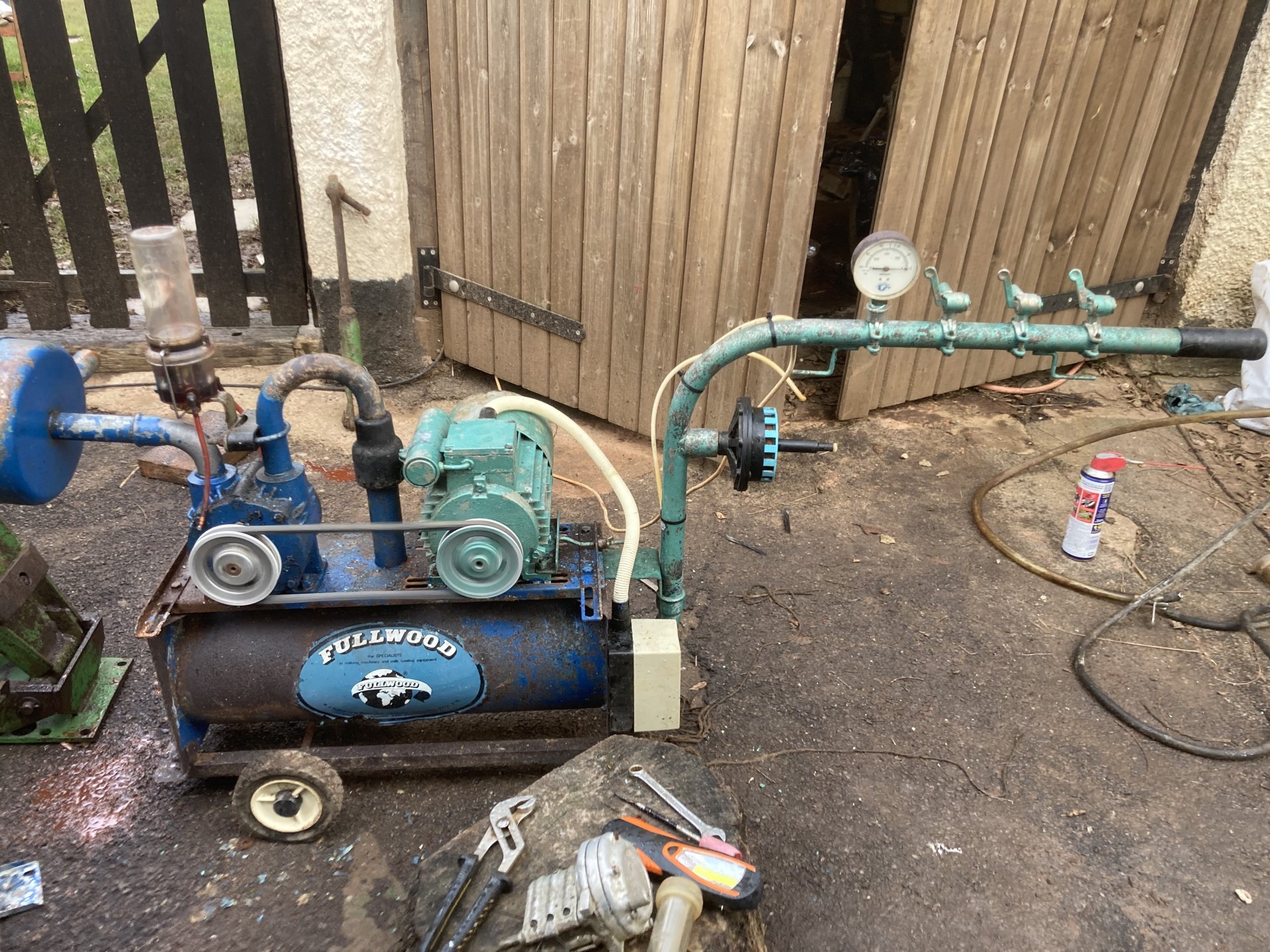 Old Fullwood milking machine | The Farming Forum