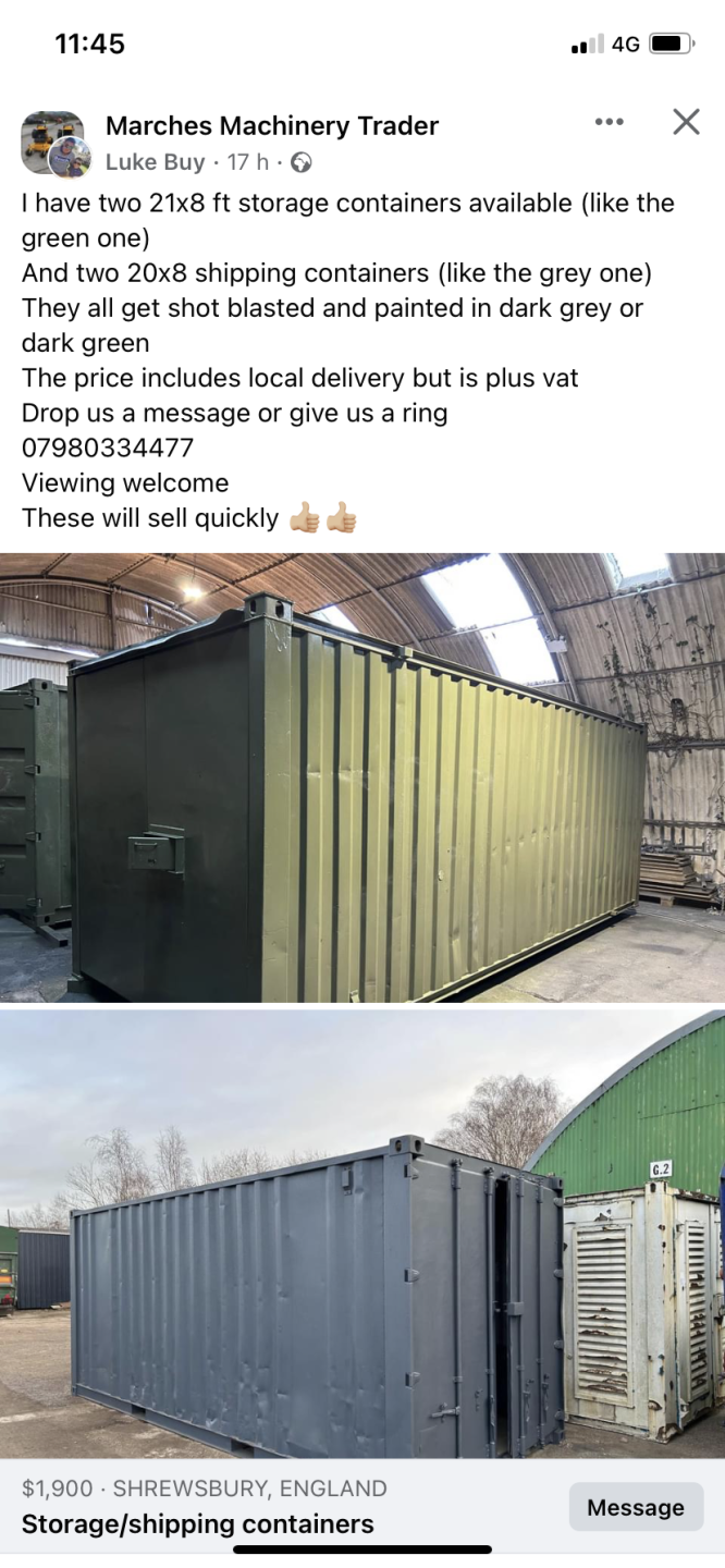 Shipping container stockest | The Farming Forum