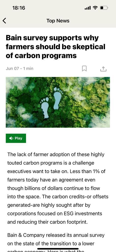 Bain survey supports why farmers should be skeptical of carbon programs ...