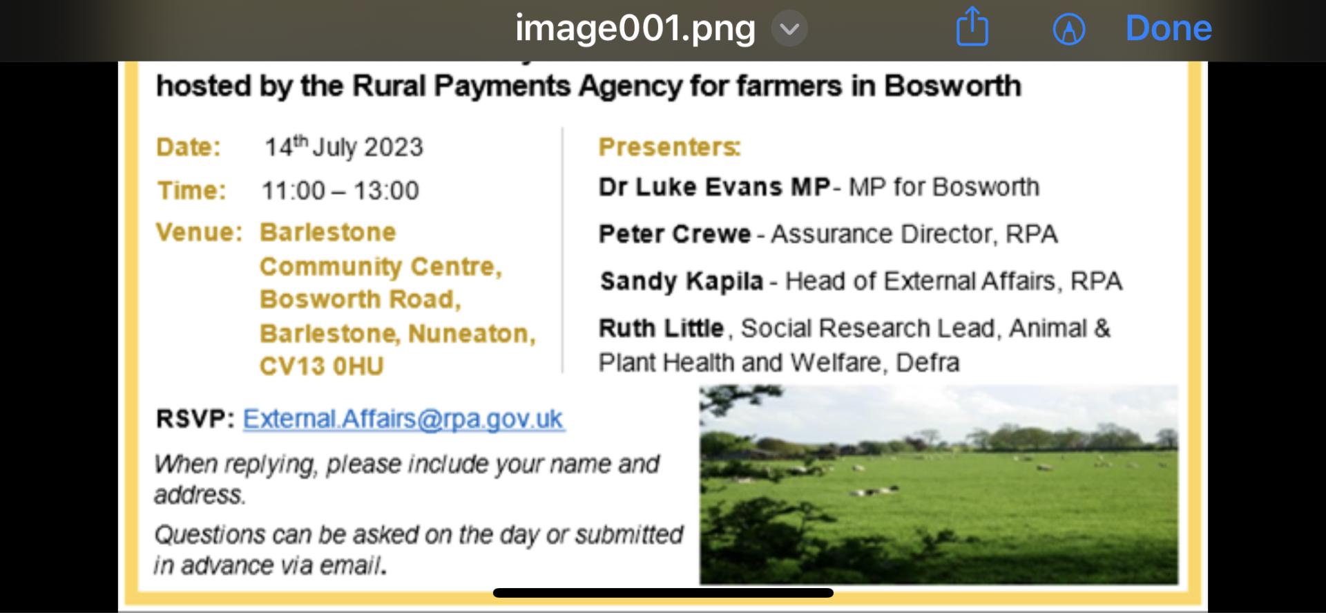 RPA, Defra, MP meeting | The Farming Forum