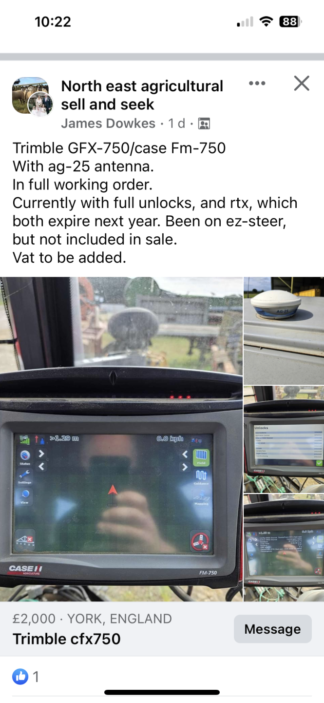 Trimble CFX /FM 750 | The Farming Forum