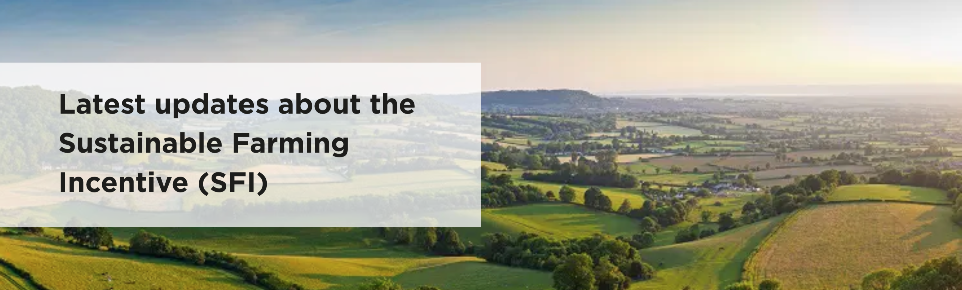 Latest updates about the Sustainable Farming Incentive (SFI) | The ...