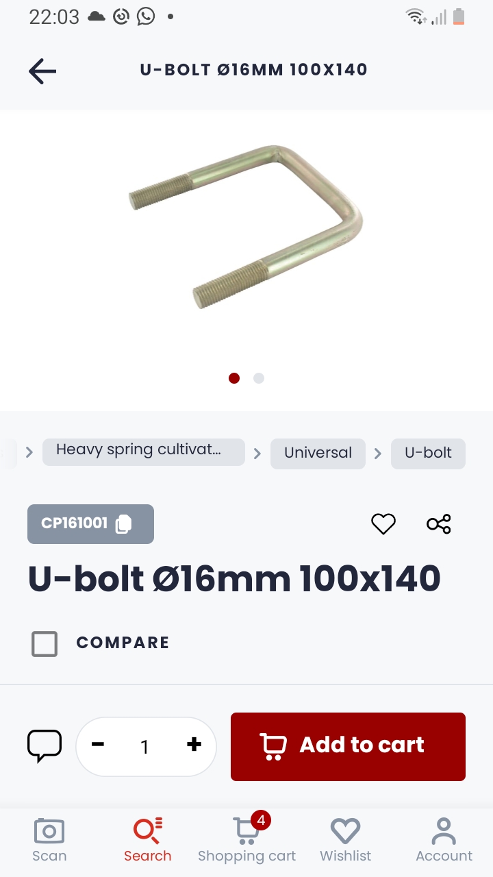 Heavy duty C bolts/ square U bolts | The Farming Forum