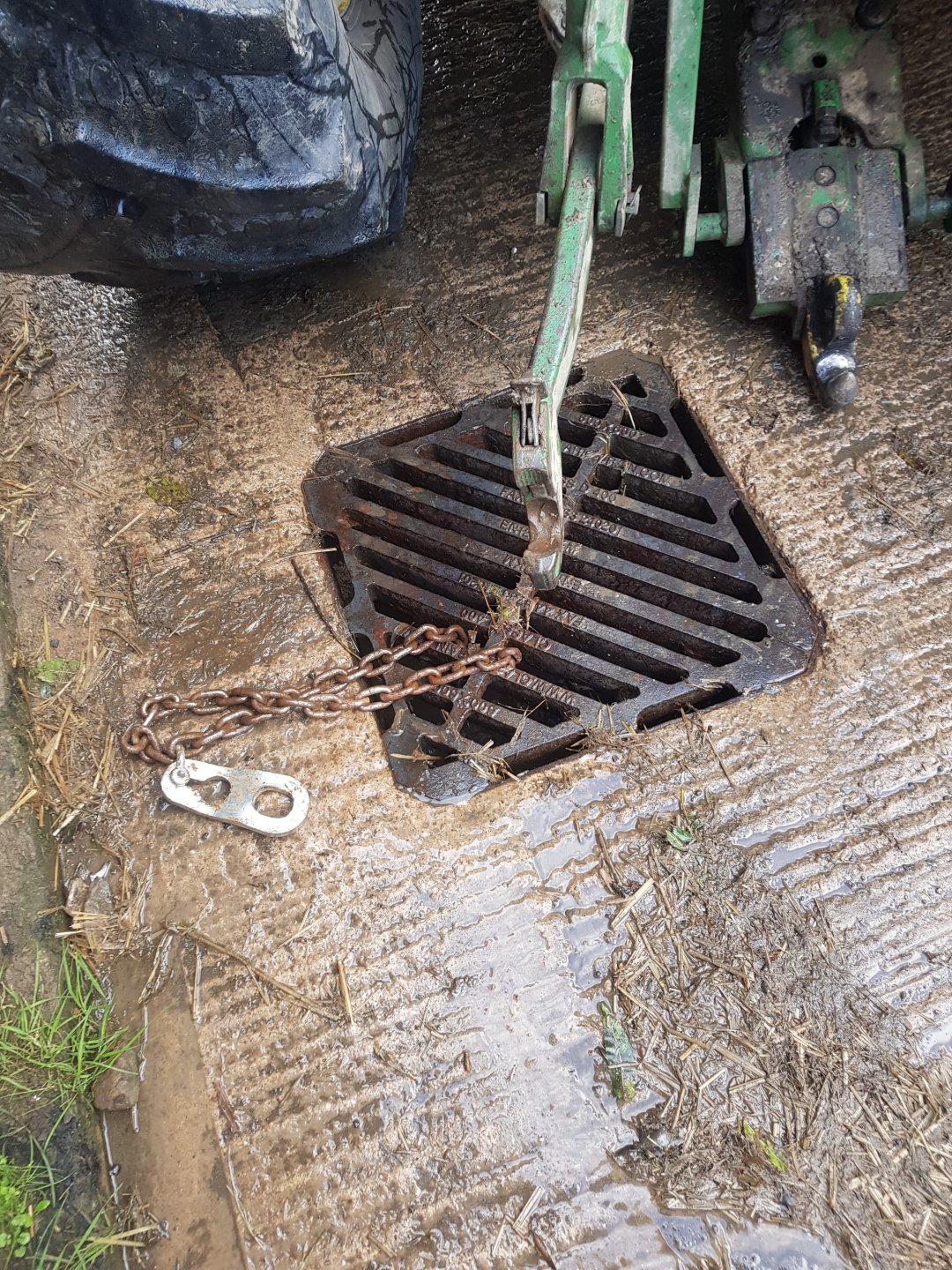 Stuck drain grid | The Farming Forum