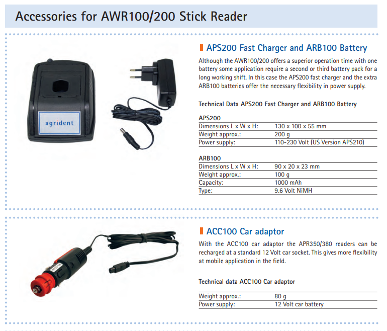 Mains charger for Agrident AWR 100 EID reader | The Farming Forum