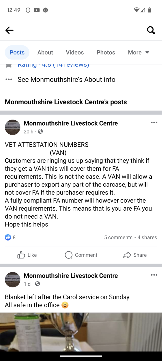 VAN numbers | The Farming Forum