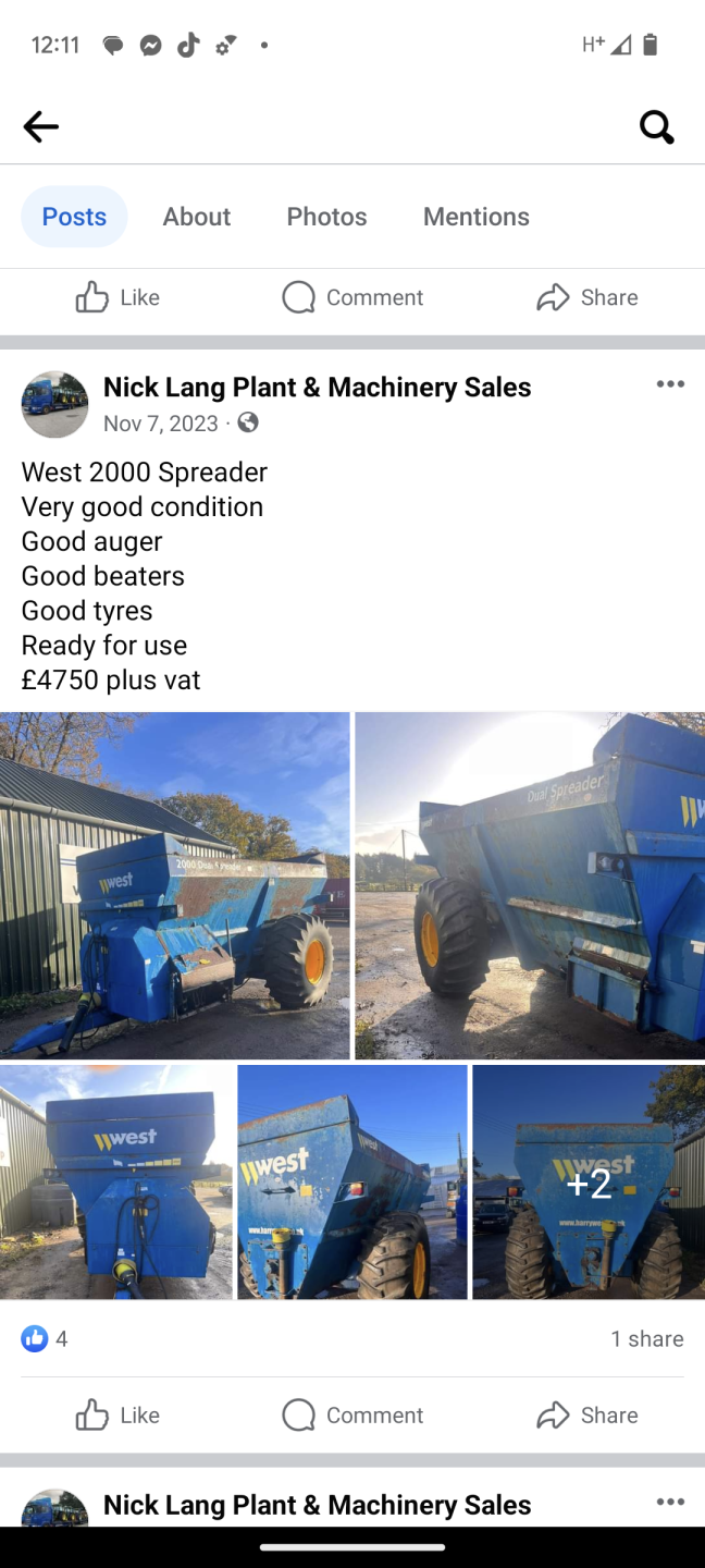 West spreader or large barrel spreader | The Farming Forum