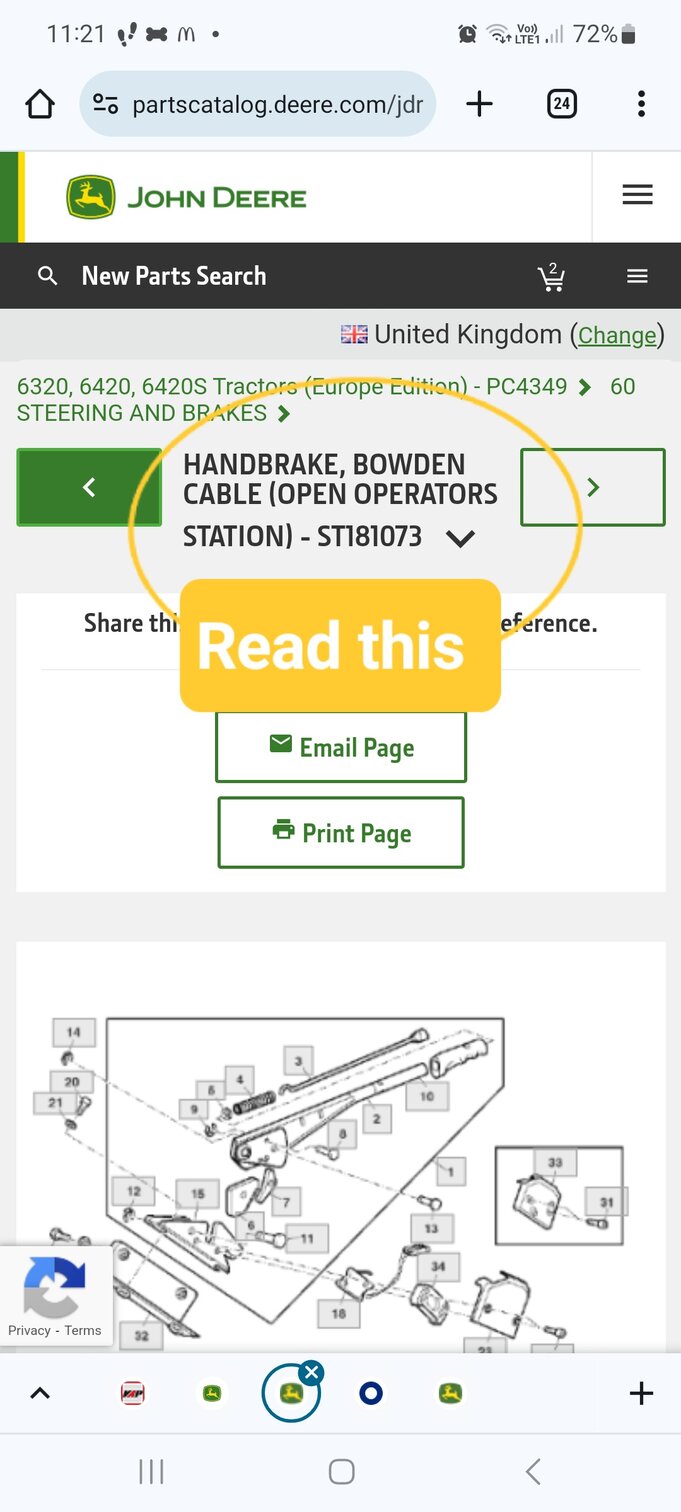 Hand brake sensor 6420 John Deere | Page 2 | The Farming Forum