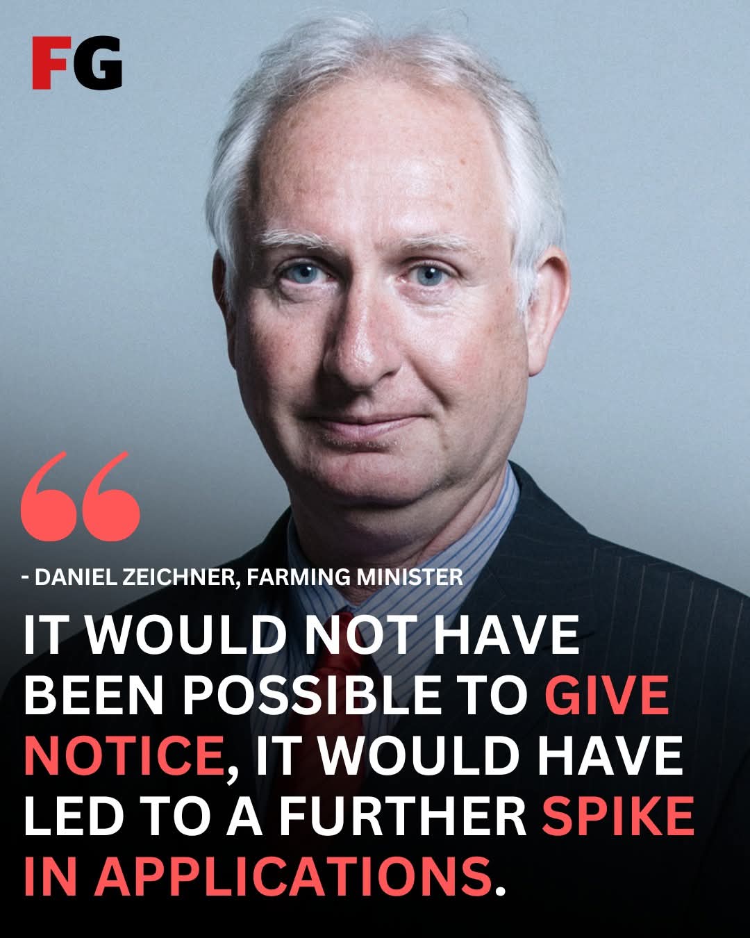 Daniel Zeichner - Farmers are way down the list of government ...