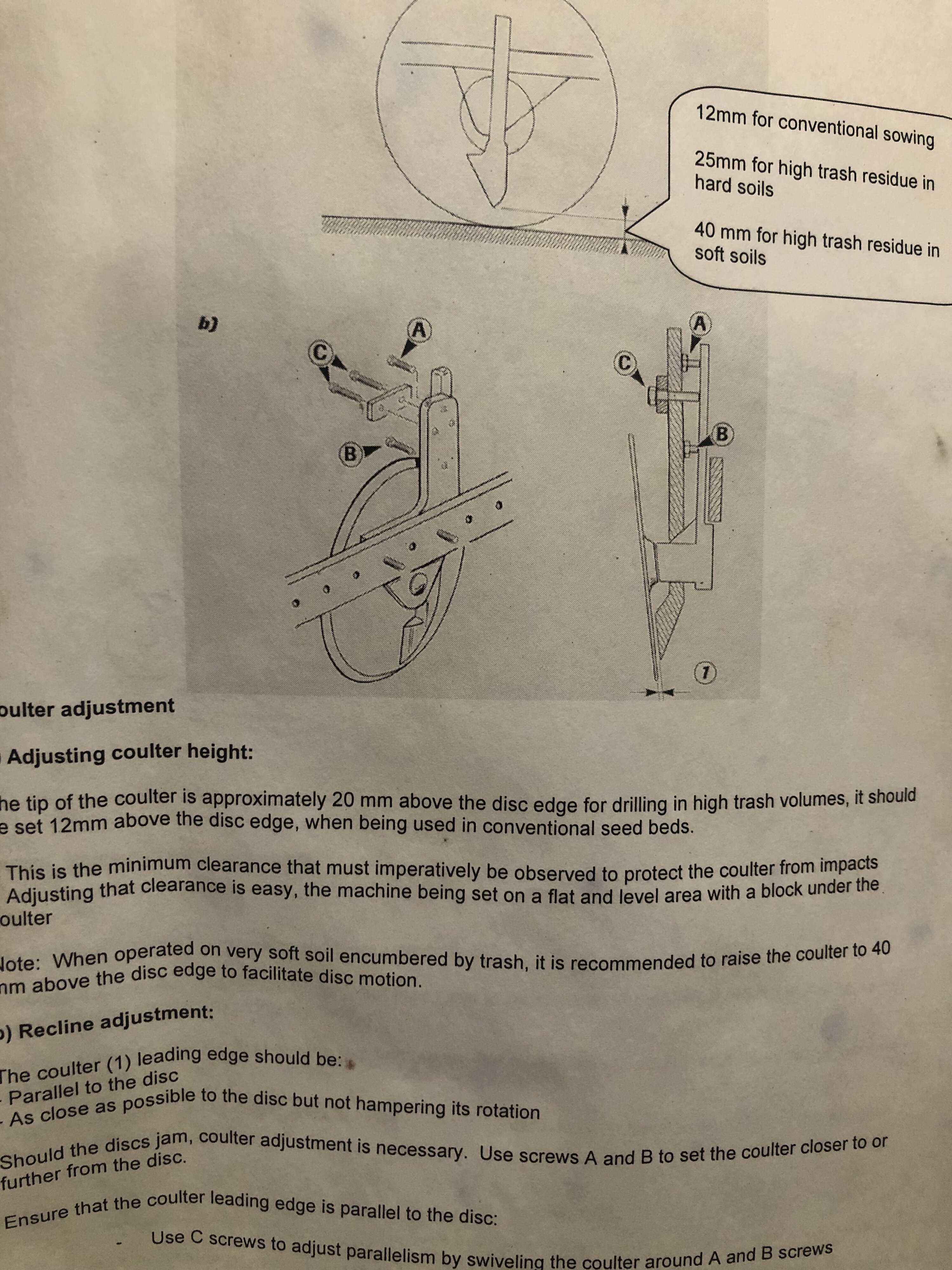 Moore Uni Drill Coulter set up | The Farming Forum