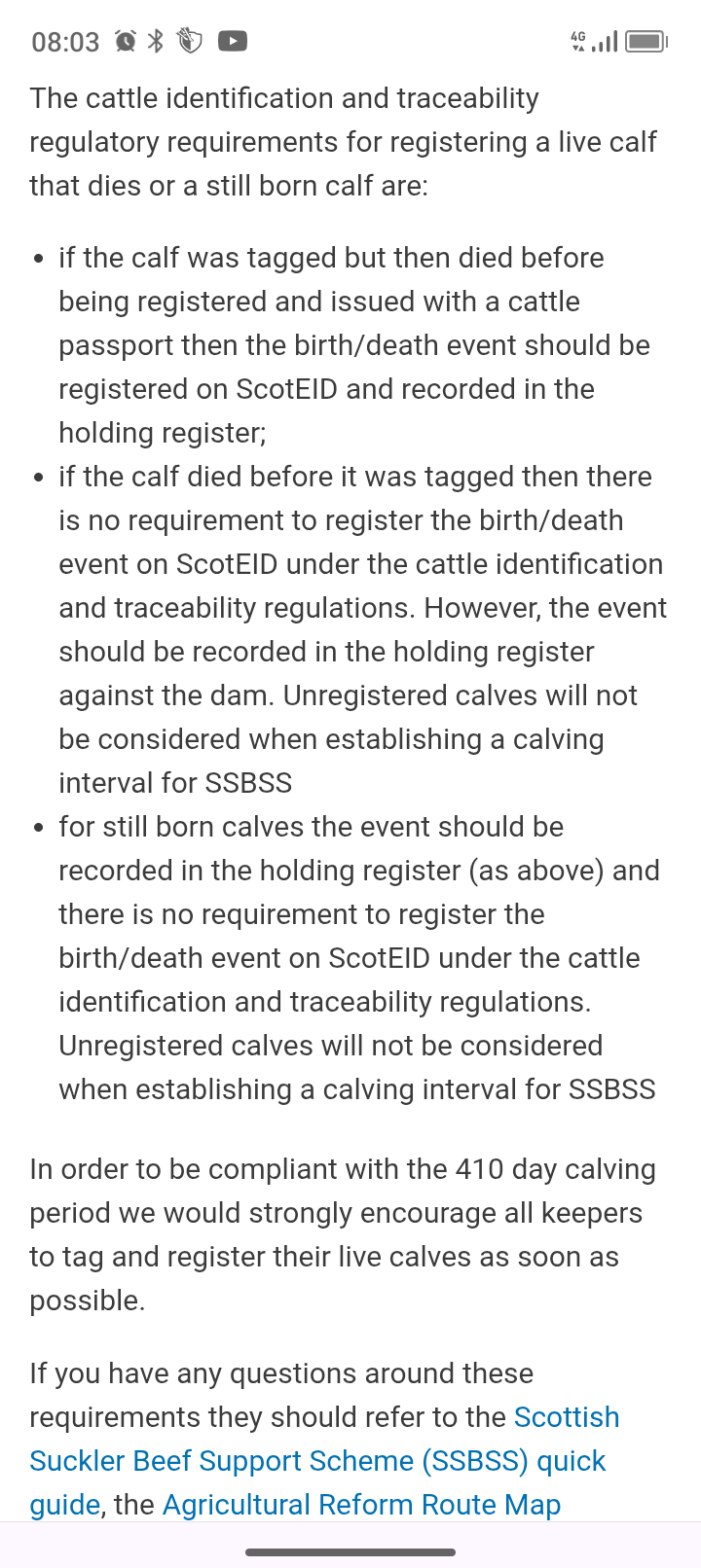 Scoteid registration of still born calf after 27days | Page 3 | The ...