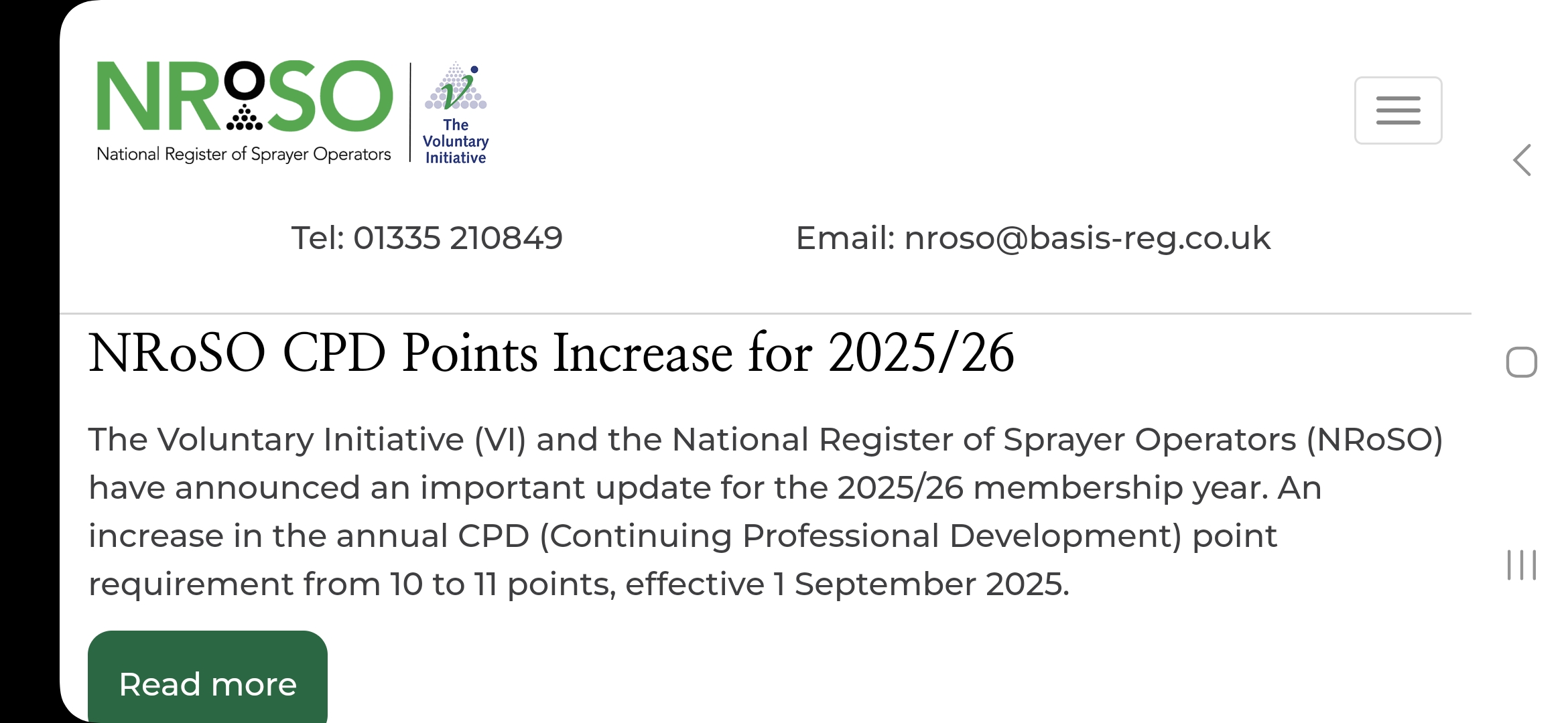 BASIS / NROSO CPD Points | Page 16 | The Farming Forum