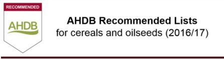 AHDB Recommended Lists 2016/17 | The Farming Forum