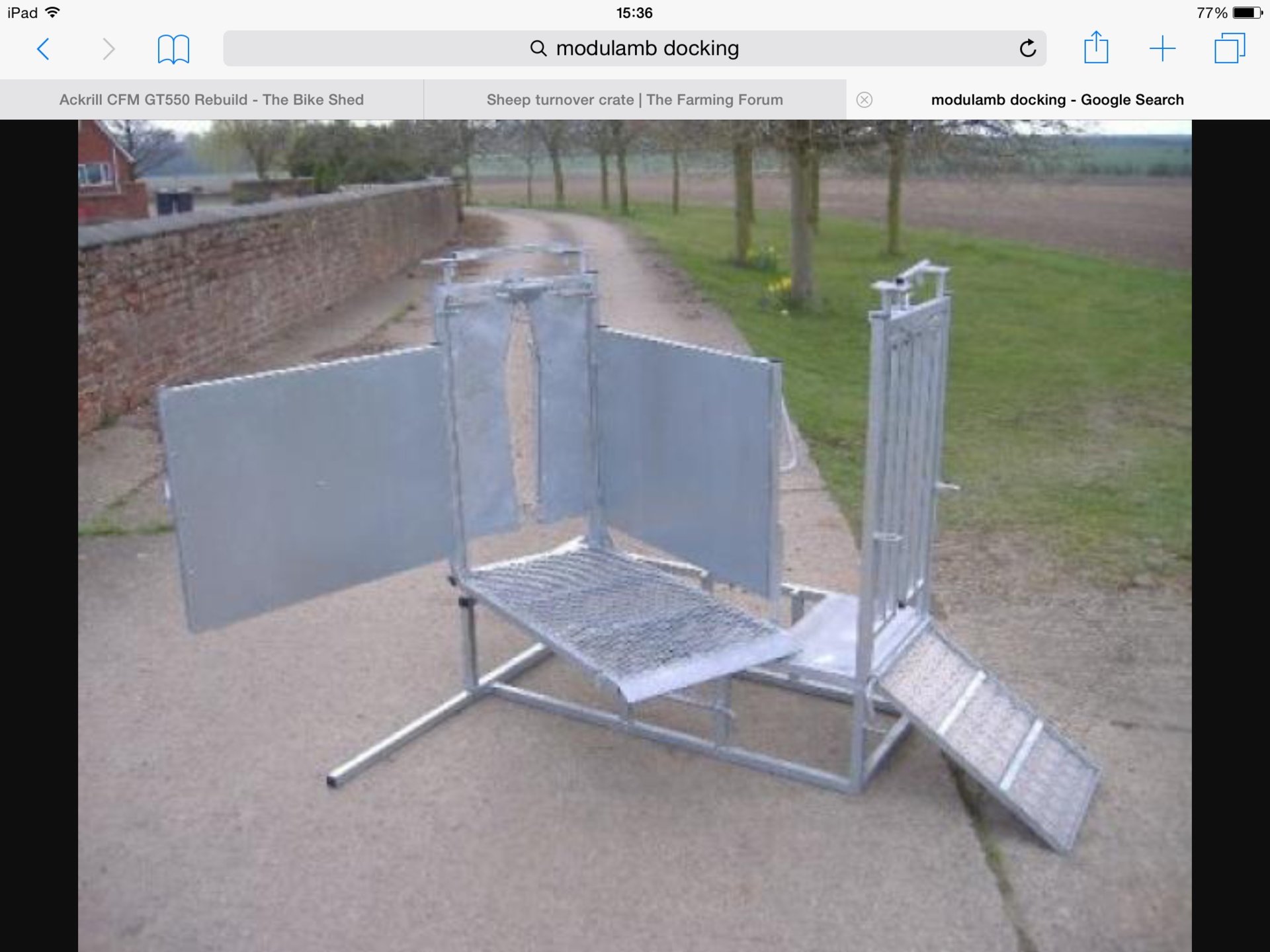 Sheep turnover crate | The Farming Forum