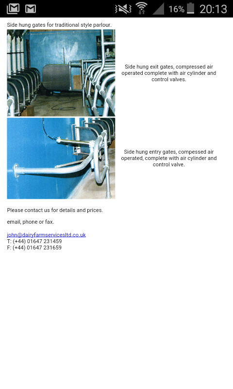 Parlour back gates | The Farming Forum