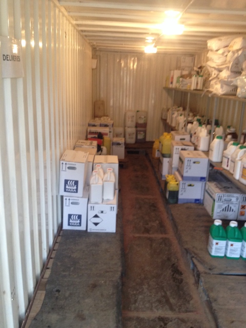 Shipping container - Chemical store | The Farming Forum