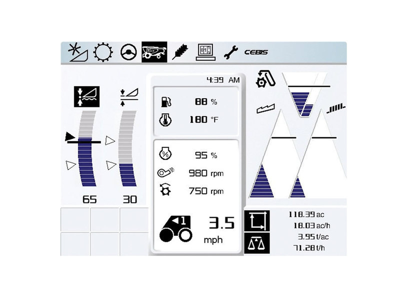 Claas Cebis auto contour display | The Farming Forum