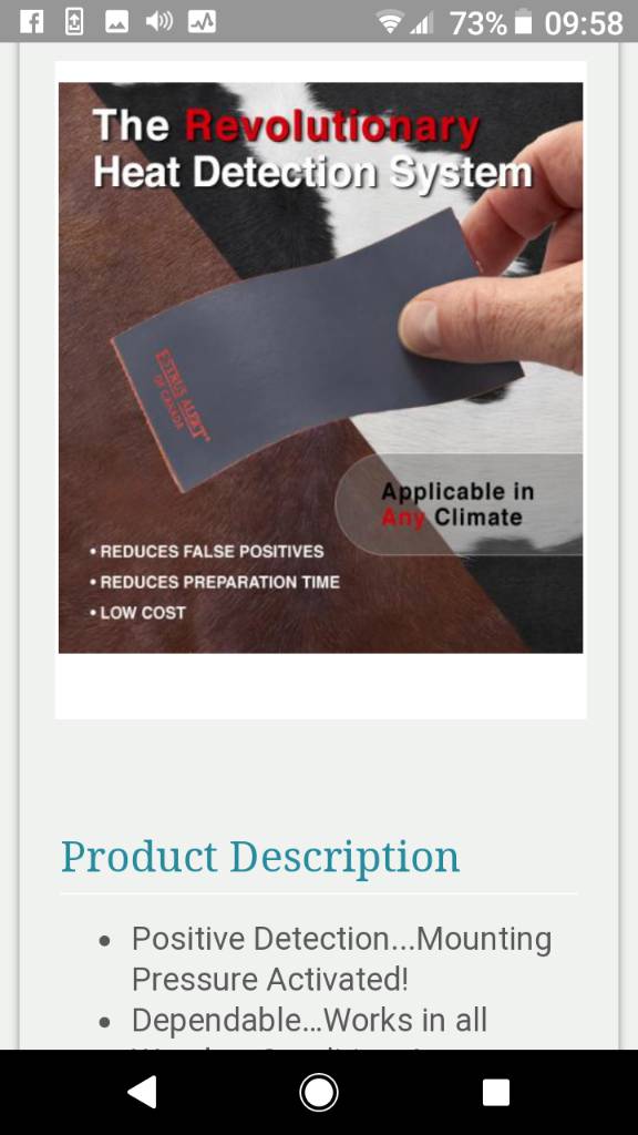 Estrus heat detection patches | The Farming Forum