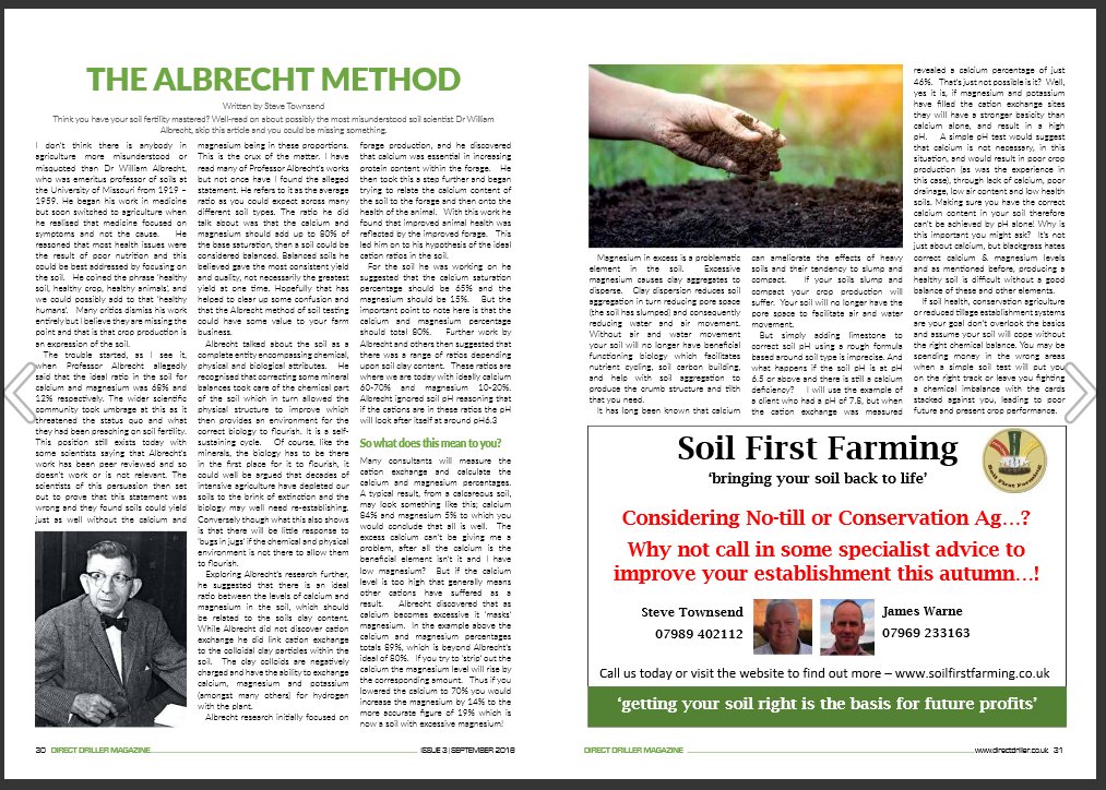 The Albrecht Method (Direct Driller Issue 3 - Article 6) | The Farming ...