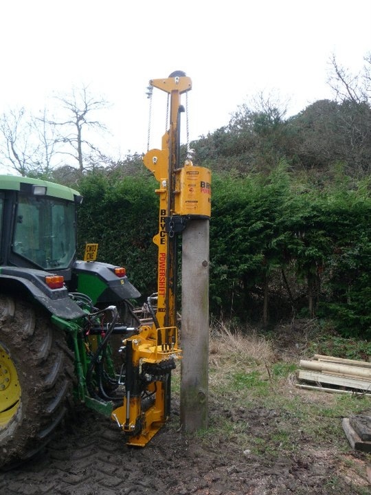 Digger mounted post knocker | The Farming Forum