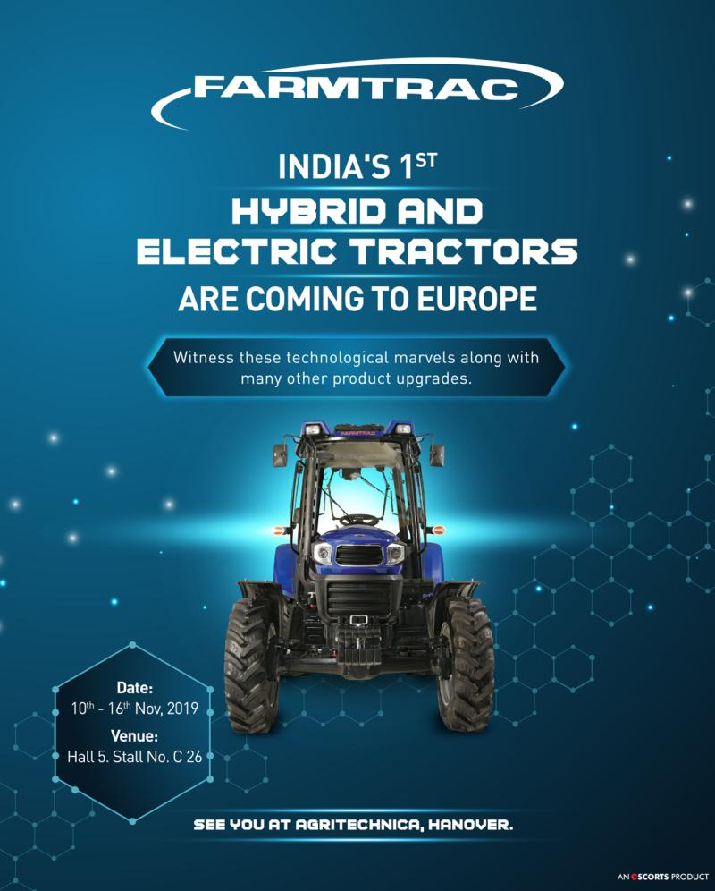 Farmtrac Electric and Hybrid Tractors at Agritechnica 2019 | The ...
