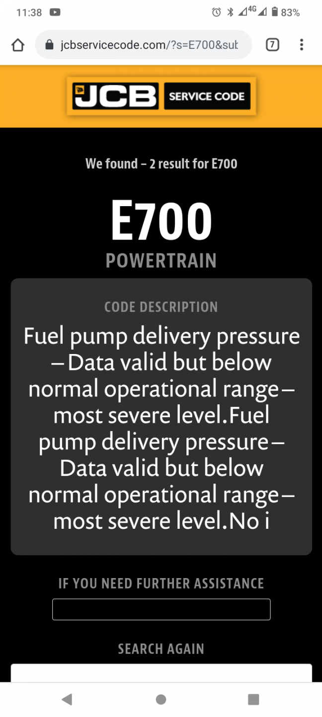 Jcb Telehandler Error Codes The Farming Forum Jcb Telehandler Error Codes The Farming Forum